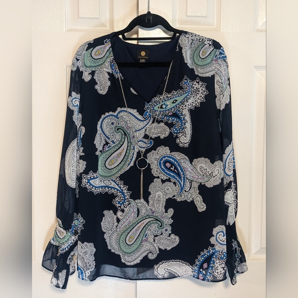 JM Collection | Tops | 525 Jm Collection Bohemian Escape Blouse | Poshmark